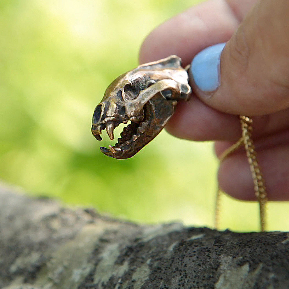 Hinged Jaw Pendants – Fire & Bone