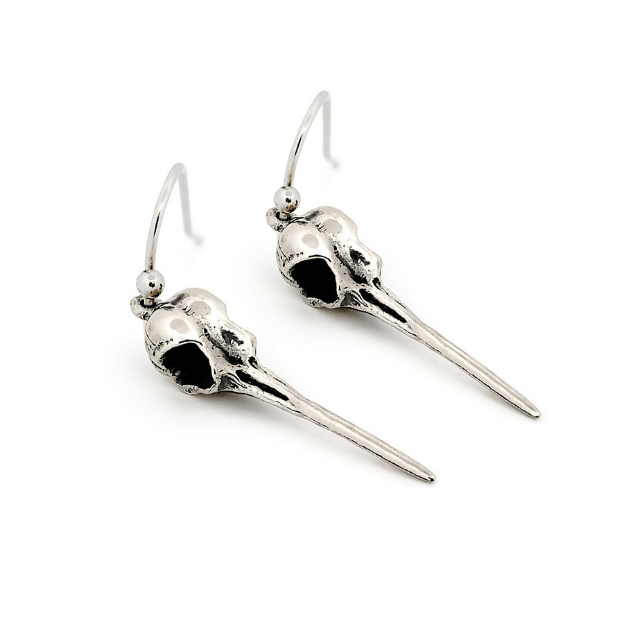 Hummingbird Skull Earrings from Fire & Bone Natural History Jewelry