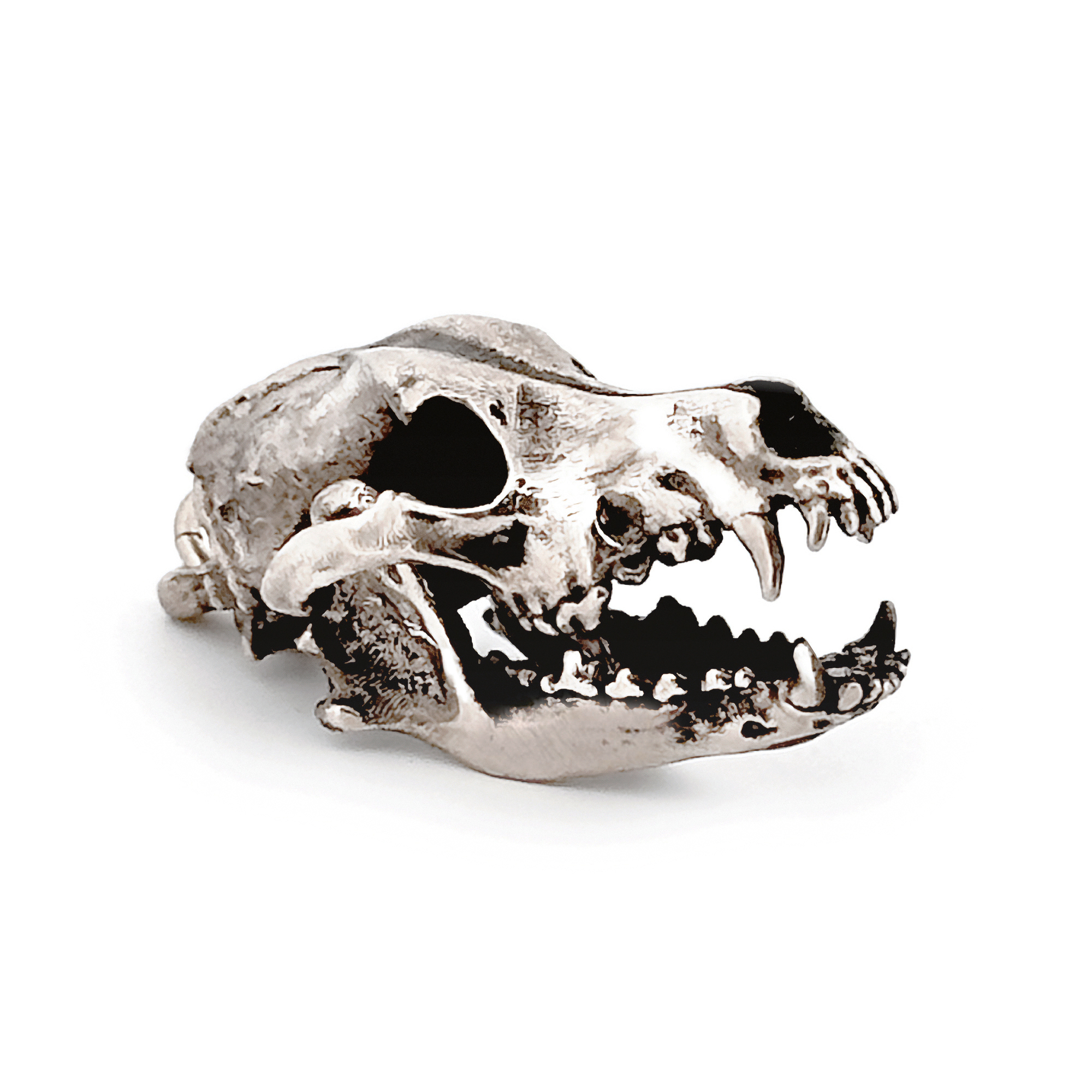 German Shepherd Skull Pendant by Fire & Bone