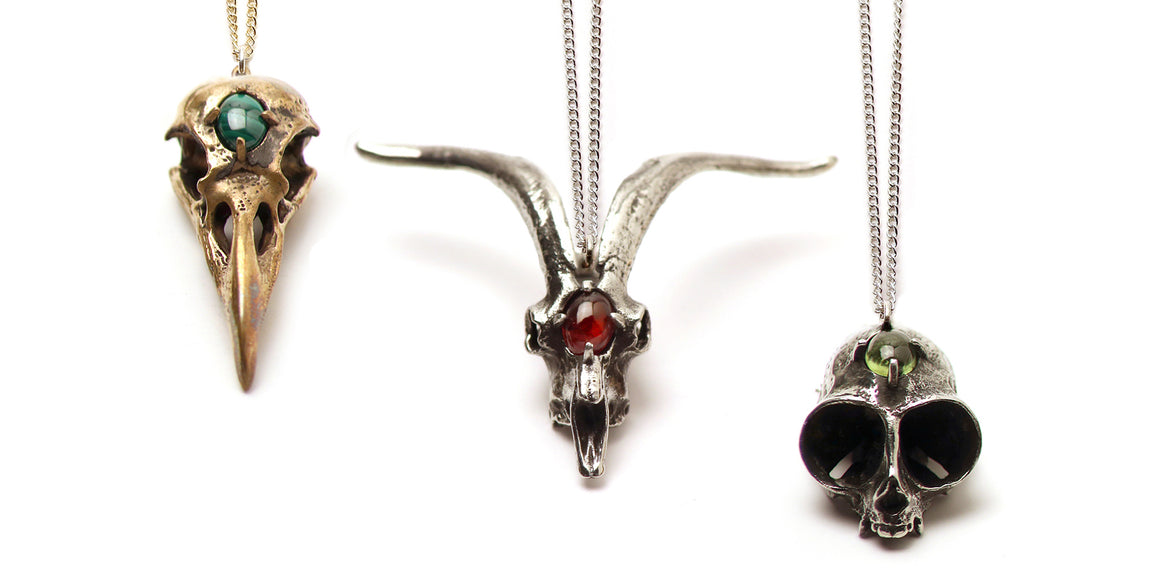 Tiny, Digitally-Captured, Metal Animal Skulls – Fire & Bone