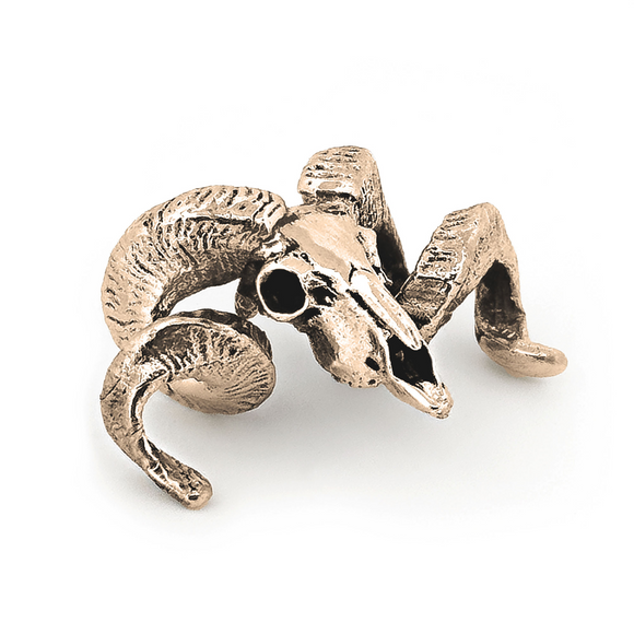 Merino Ram Skull Pendant by Fire & Bone
