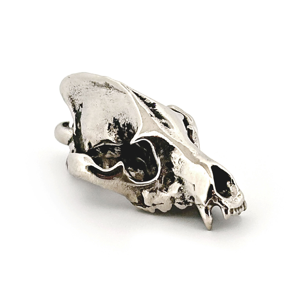 Striped Hyena Skull Pendant by Fire & Bone