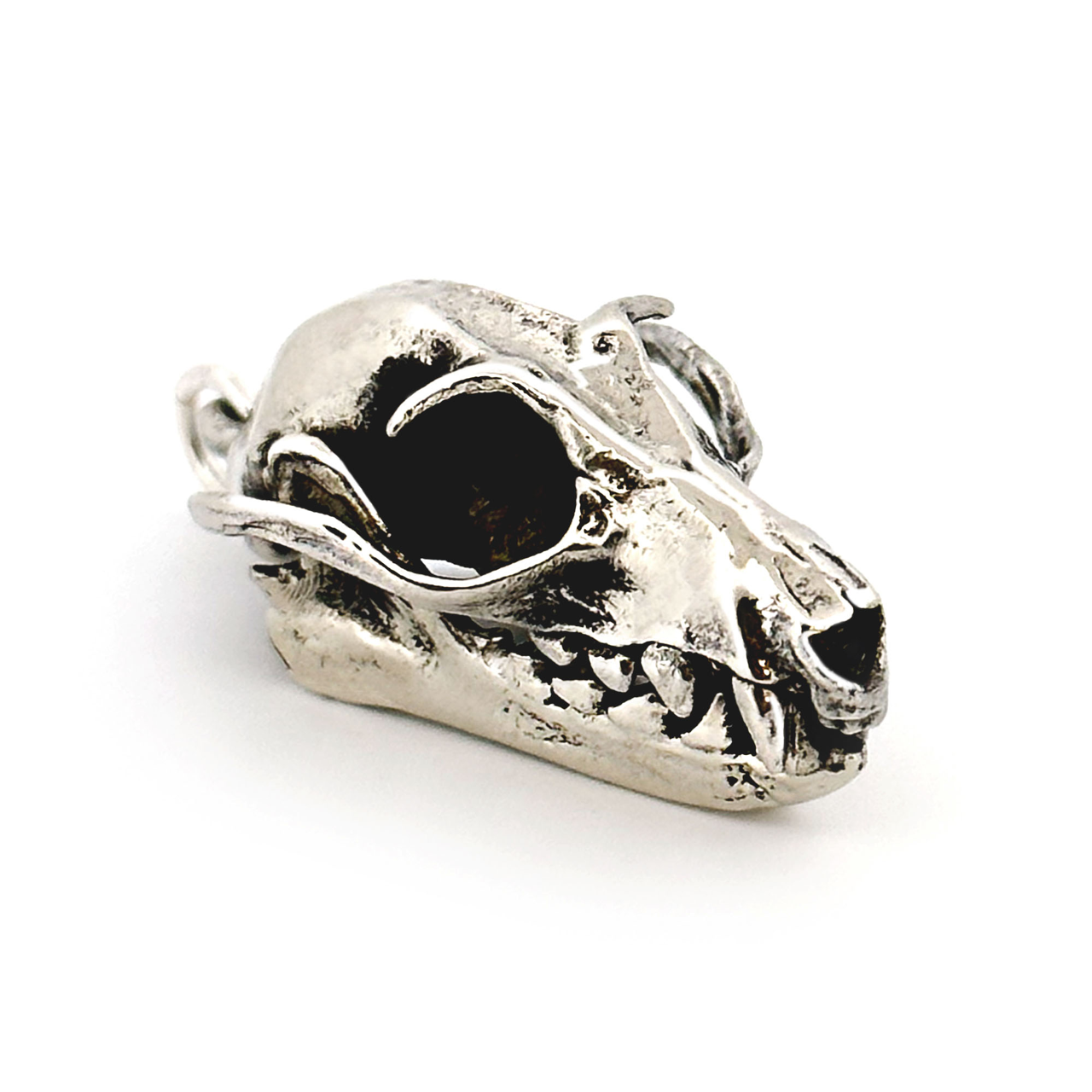 Greater Flying Fox Bat Skull Pendant by Fire & Bone
